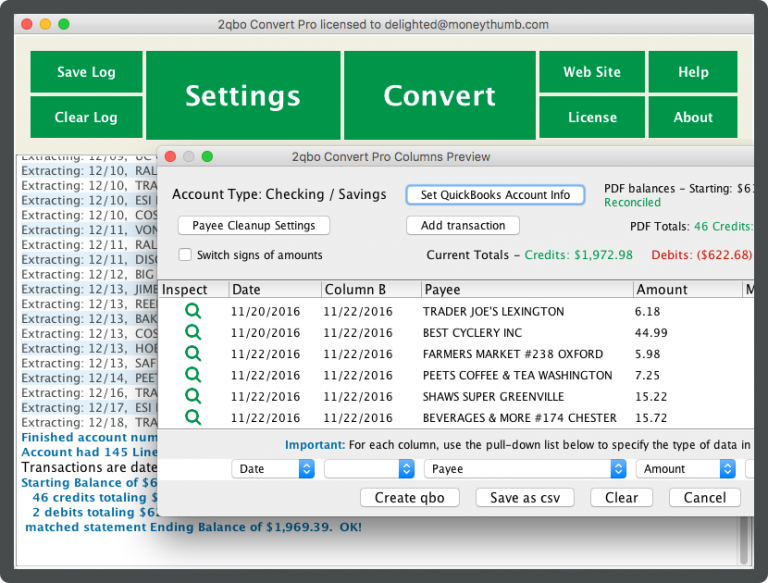 2qbo Convert Pro - MoneyThumb